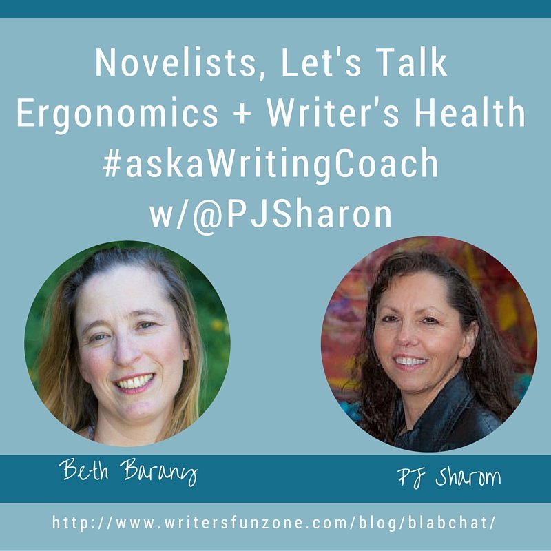 On Writer's Health with Beth Barany and PJ Sharon · Writer's Fun Zone