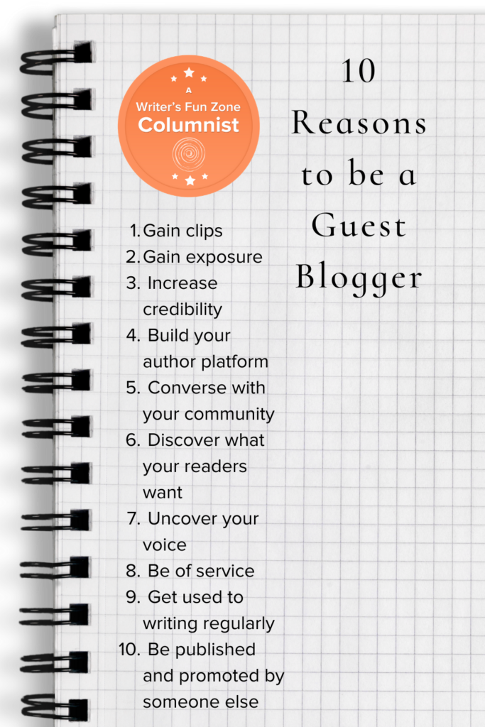 Guest Columnists Welcome · Writer's Fun Zone
