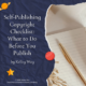 Self-Publishing Copyright Checklist: What to Do Before You Publish by ...